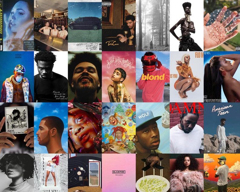 Album Cover Wall Collage Kit Album Cover Collage Kit Music | Etsy