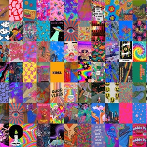 Indie Wall Collage Kit, Indie Collage Kit, Retro Wall Collage, Indie ...