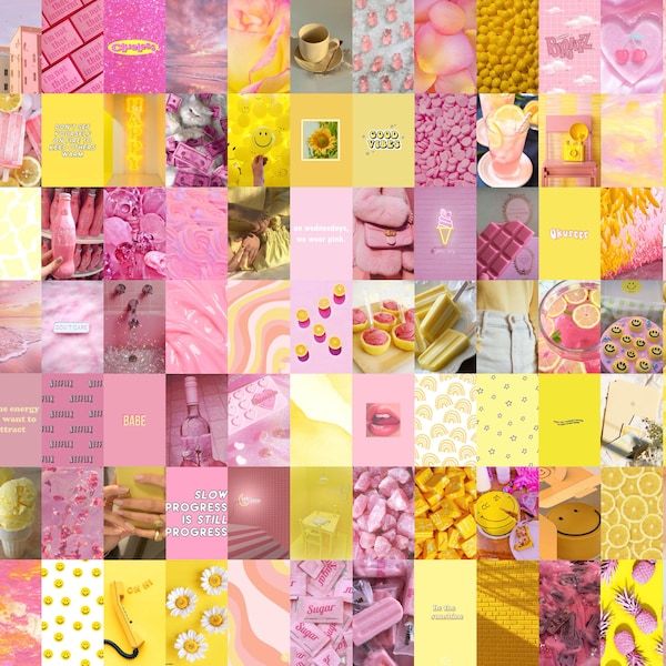 Pink Collage Kit - Etsy