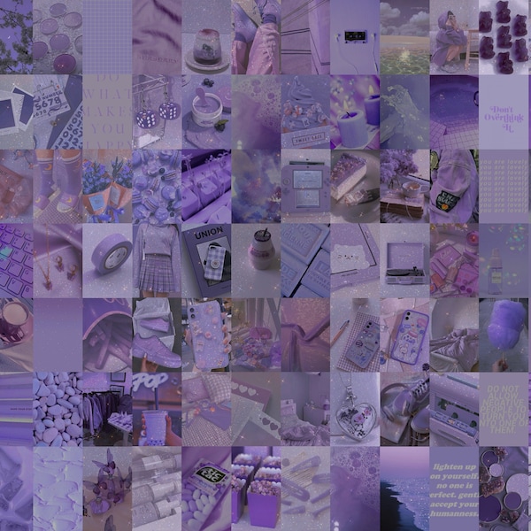 Purple Wall Collage - Etsy