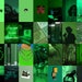 Green Wall Collage Kit Green Collage Kit Green Aesthetic - Etsy