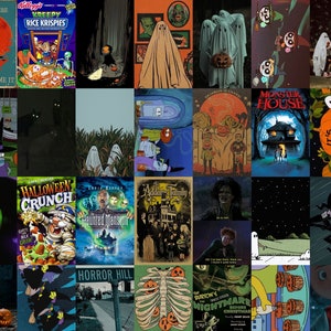 Halloween Wall Collage Kit, Halloween Collage Kit, Fall Wall Collage ...