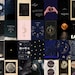 Moonlight Aesthetic Wall Collage Kit, Astronomy Collage Kit, Moon ...
