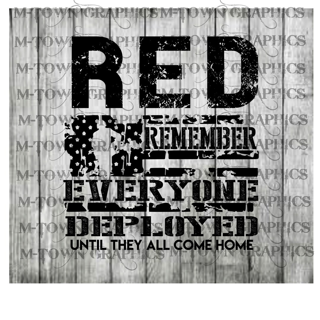 RED Remember Everyone Deployed SVG - Etsy