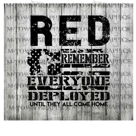 RED Remember Everyone Deployed SVG - Etsy