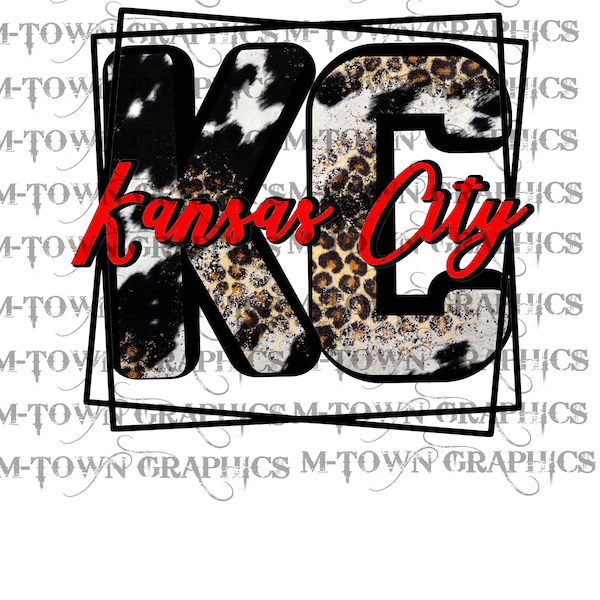Kc Chiefs Leopard Png - Etsy