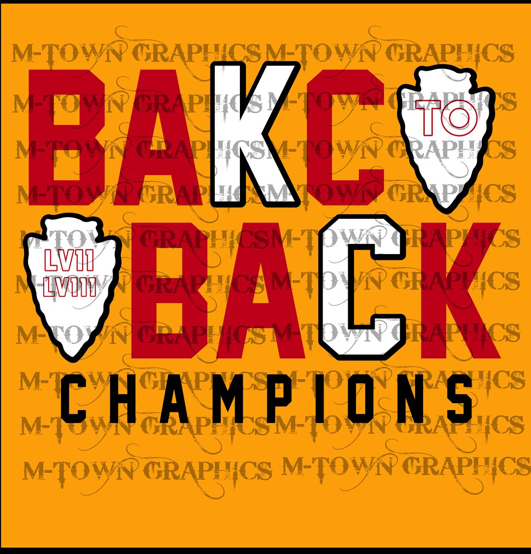 Back to Back Champions PNG SVG - Etsy