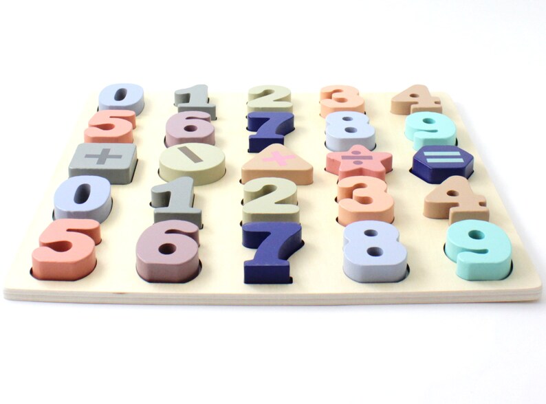 Wooden Number ABC Puzzles Puzzle Alphabet Letter Learning | Etsy