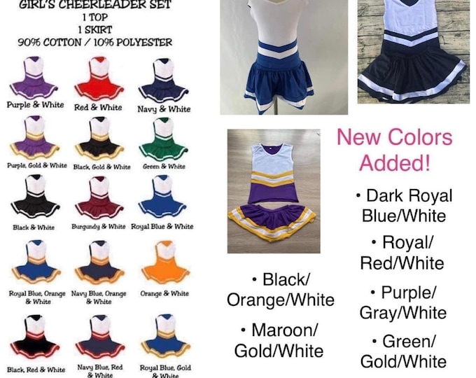 Gold & Black Cheer Uniform, Customized Cheerleading Uniform, Girls ...