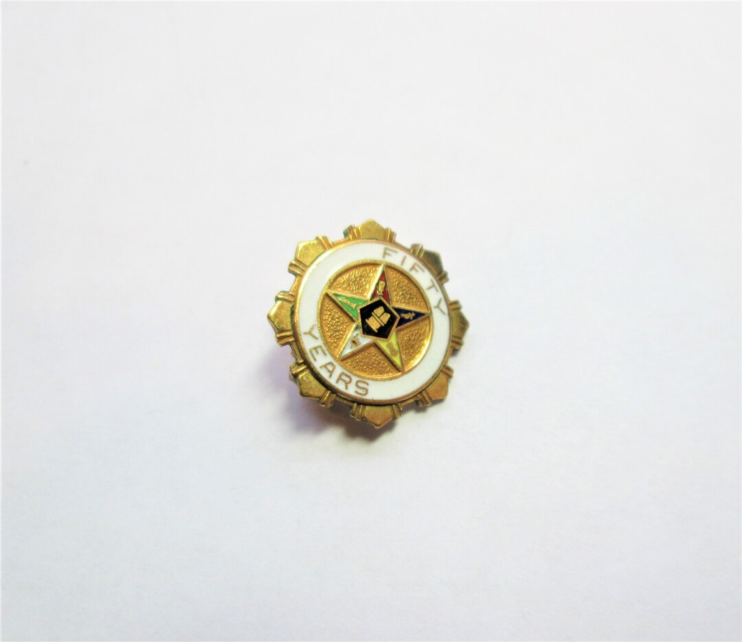 Vintage Order of the Eastern Star 50 Year Membership Pin Gold Filled - Etsy