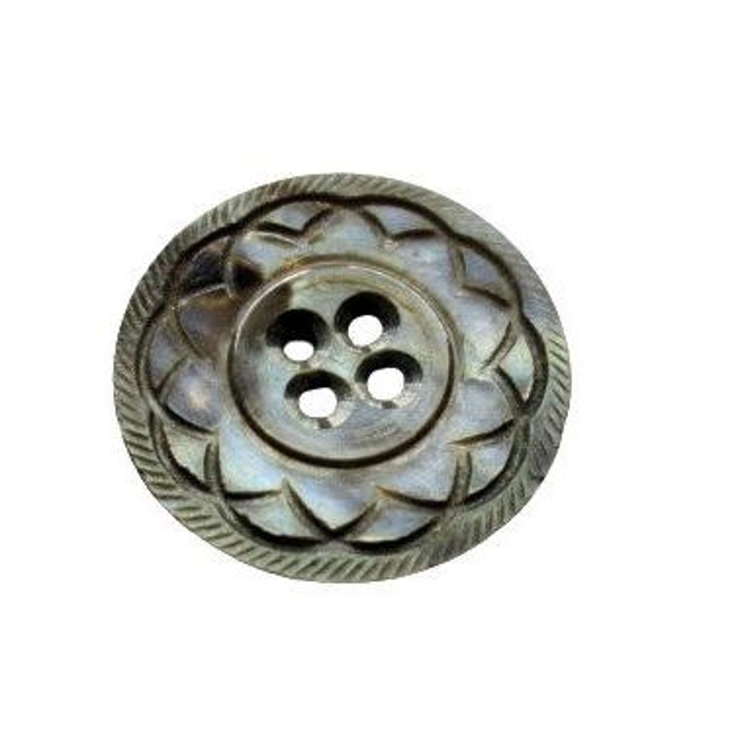 Beautiful Black Lipped Oyster Shell Button South Sea Islands Stylized ...