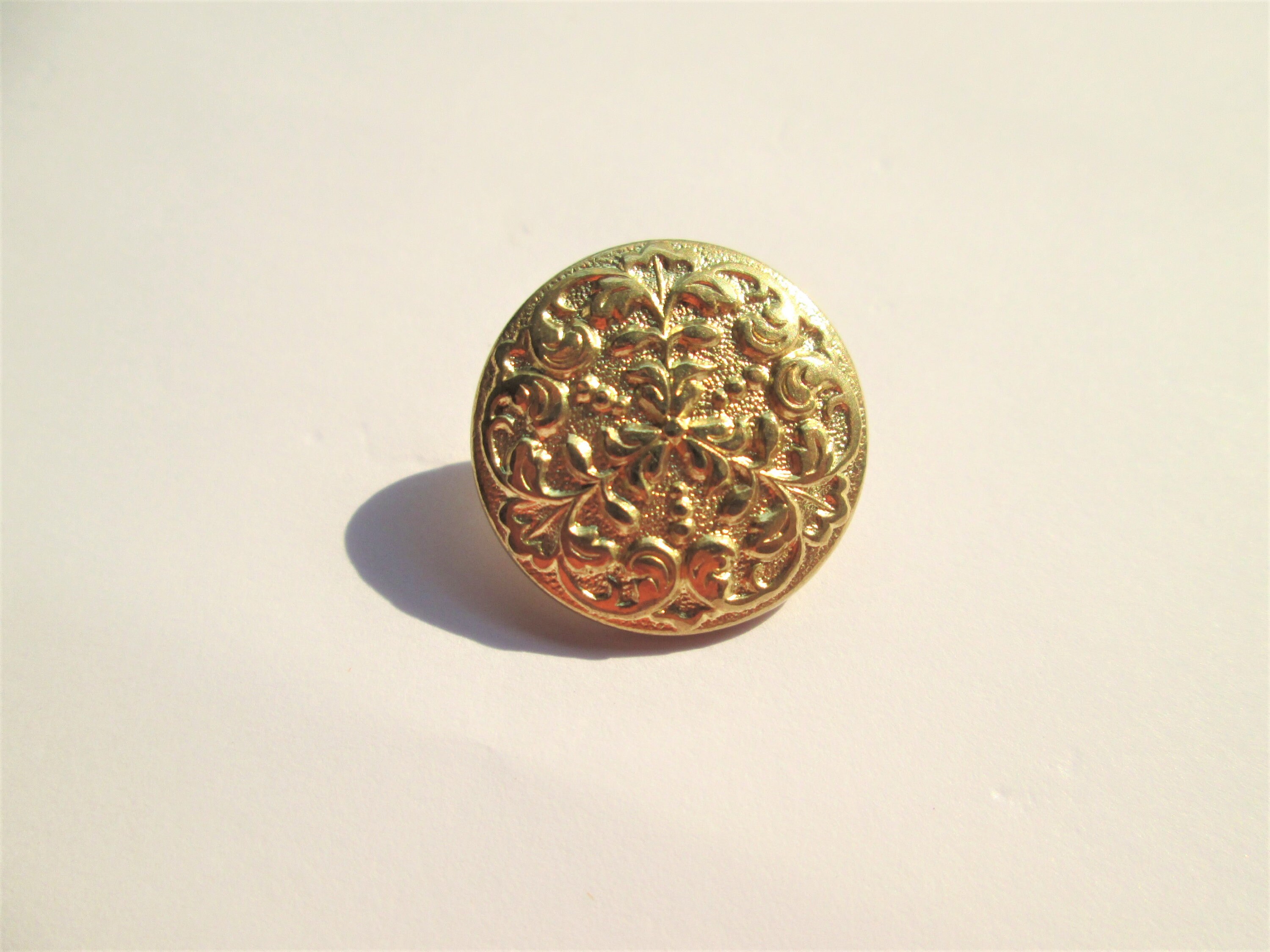 1830-1850's Beautiful Antique Original Victorian Era Gilt Brass Button ...