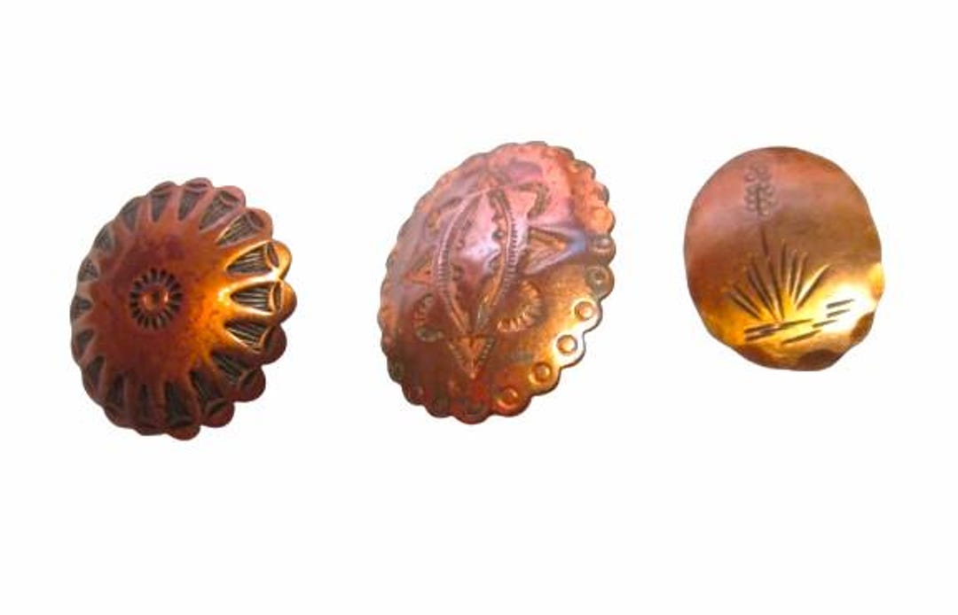 Vintage Stamped Copper Native American Buttons Fred Harvey Type C. 1950 ...
