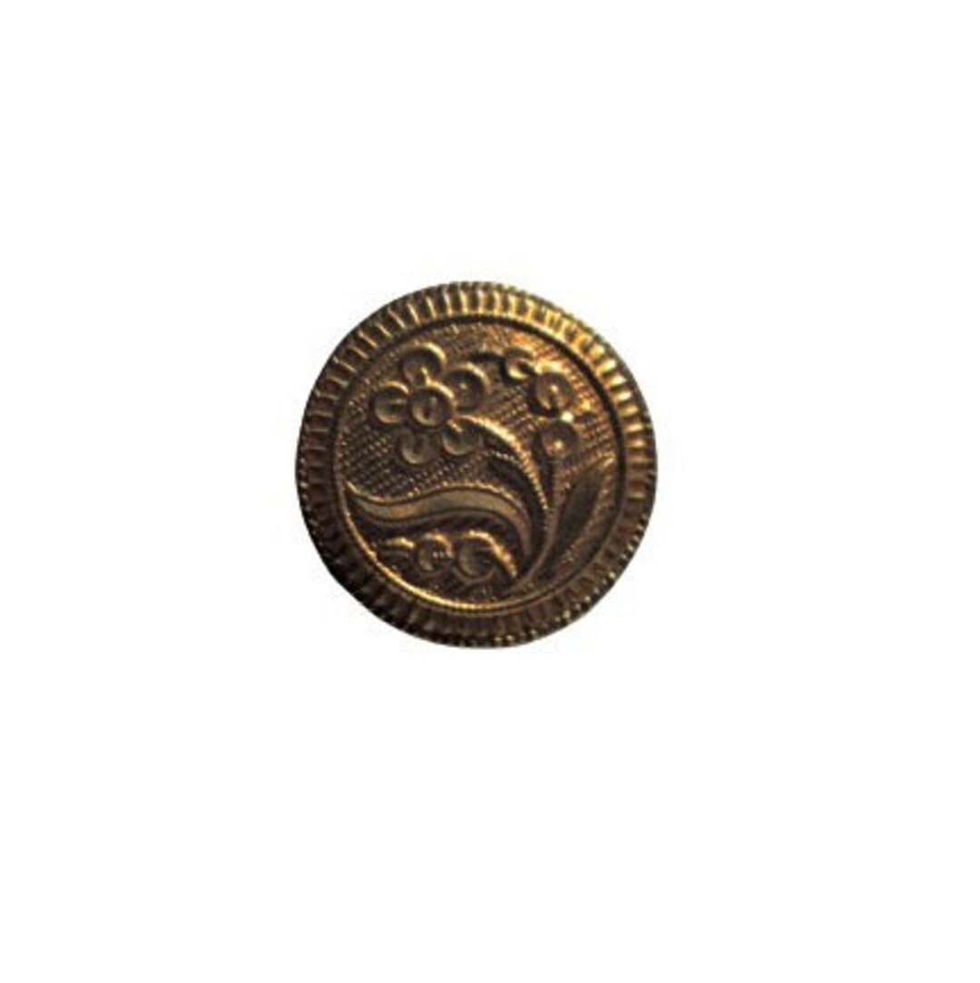 Simple yet Beautiful Scarce Size Small 18th Century Stamped Gilt Brass ...