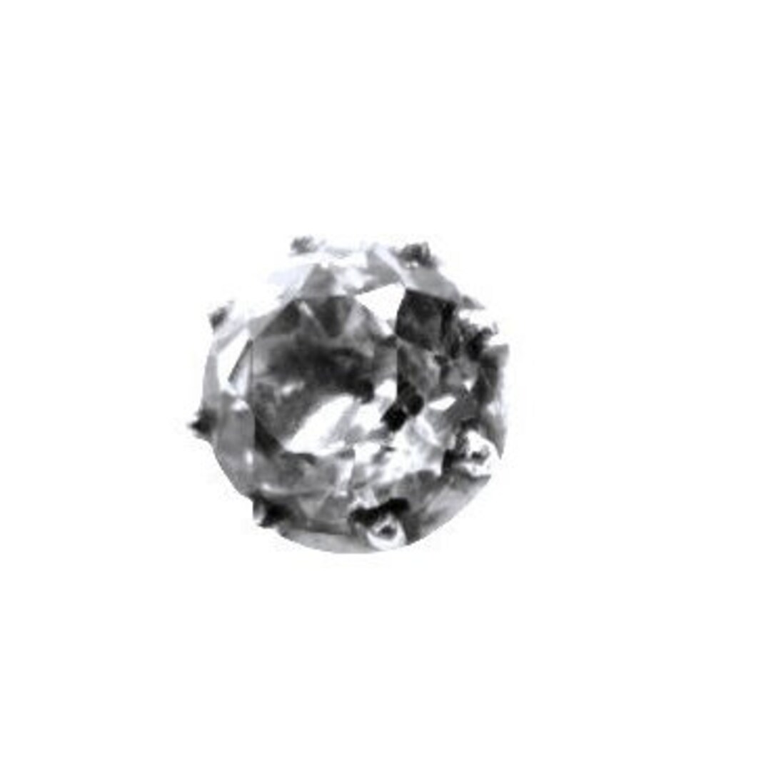 Stunning Georgian Era Rock Crystal Solitaire Sterling Silver C. 18th ...