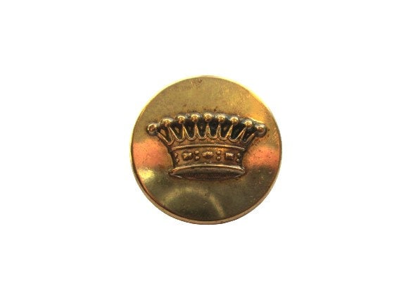 Antique Nobility Count/comte Crown Livery/uniform Brass Button 2 Piece ...