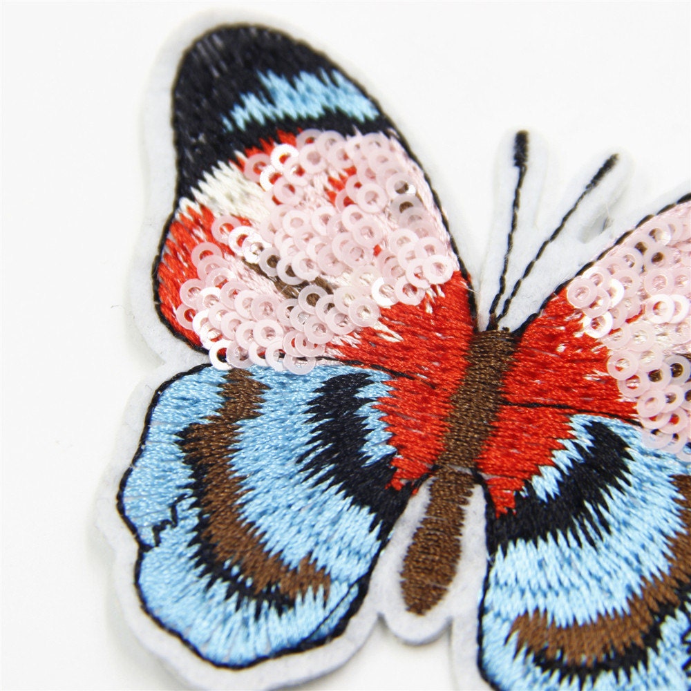 1pcs Sequin Patch Butterfly Sequin Embroidery Patchcute - Etsy