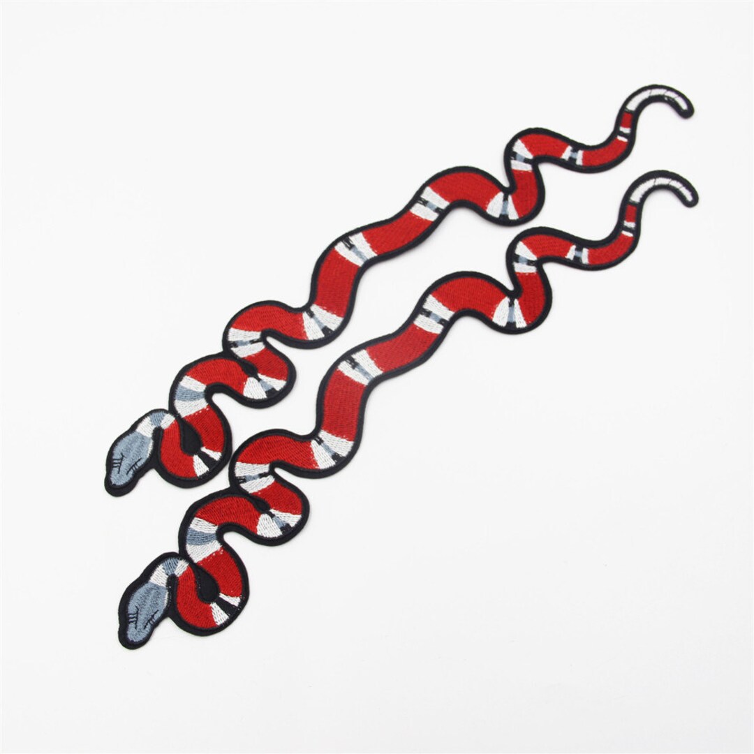 2pcs Snake Patch ,collar Patch, High Quality Snake Patch for Garment ,A ...
