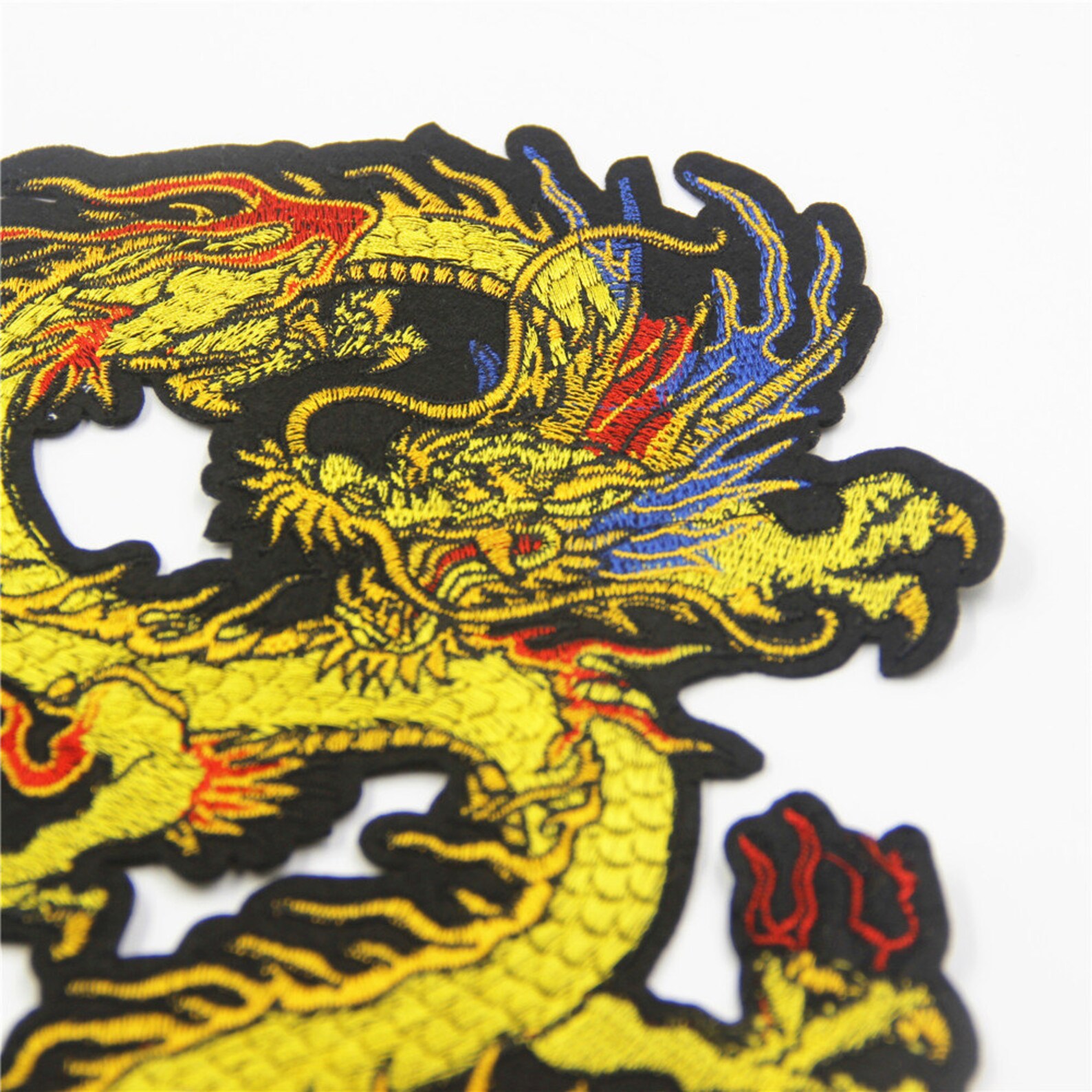 1 Piece Chinese Dragon Embroidered Patch Dragon Applique for - Etsy