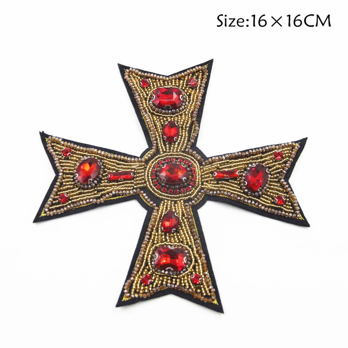 1pc Newstyle Crystal Appliue crytal Cross Patch cross Shaped - Etsy