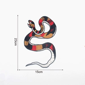 1pc Snake Patch ,big Embroidery Snake Patch,snake Applique,fabric Snake ...