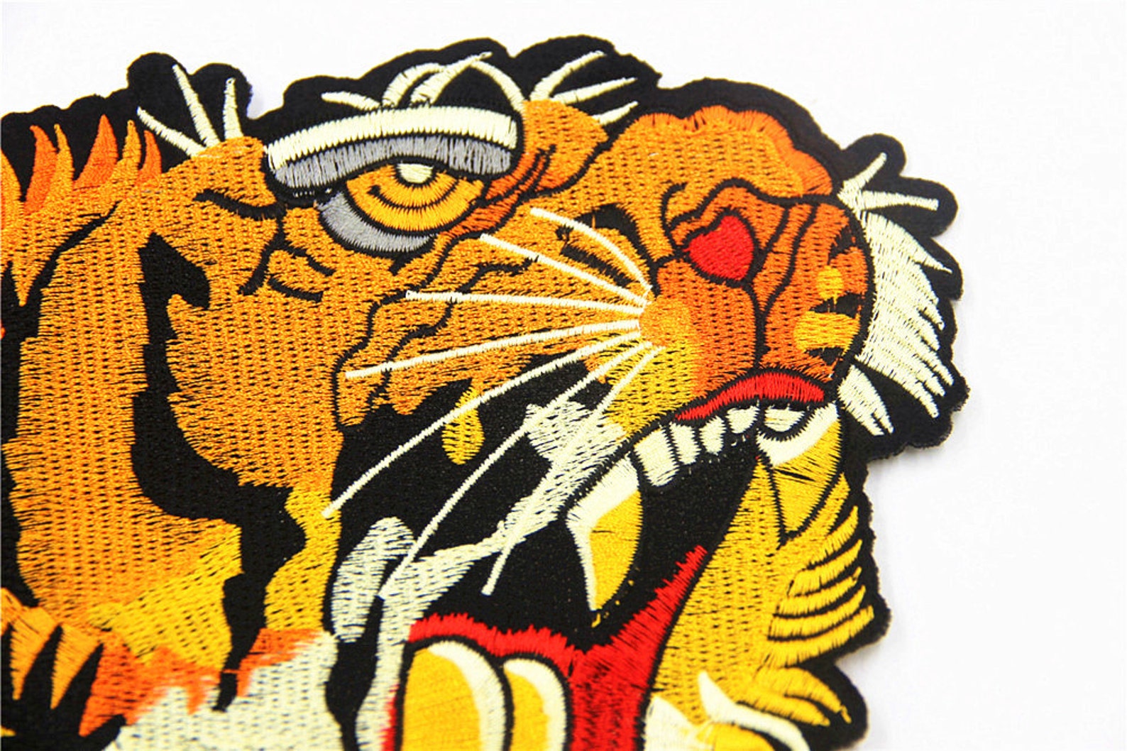 1 Pieces Big Tiger Embroidered Applique Patch tiger Applique | Etsy