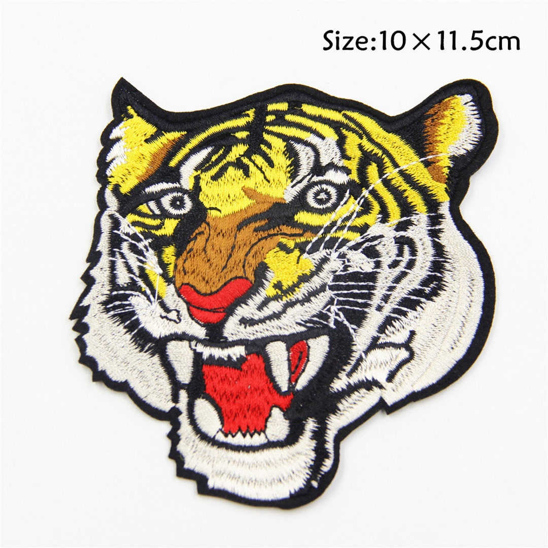 Tiger Patch,1 Pieces Big Tiger Embroidered Applique Patch ,tiger ...