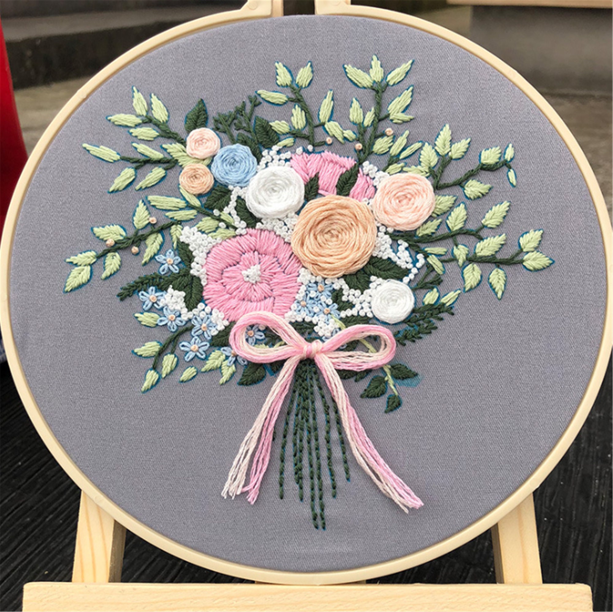Beginner DIY Embroidery Kit Modern Scenery Embroidery Kit - Etsy