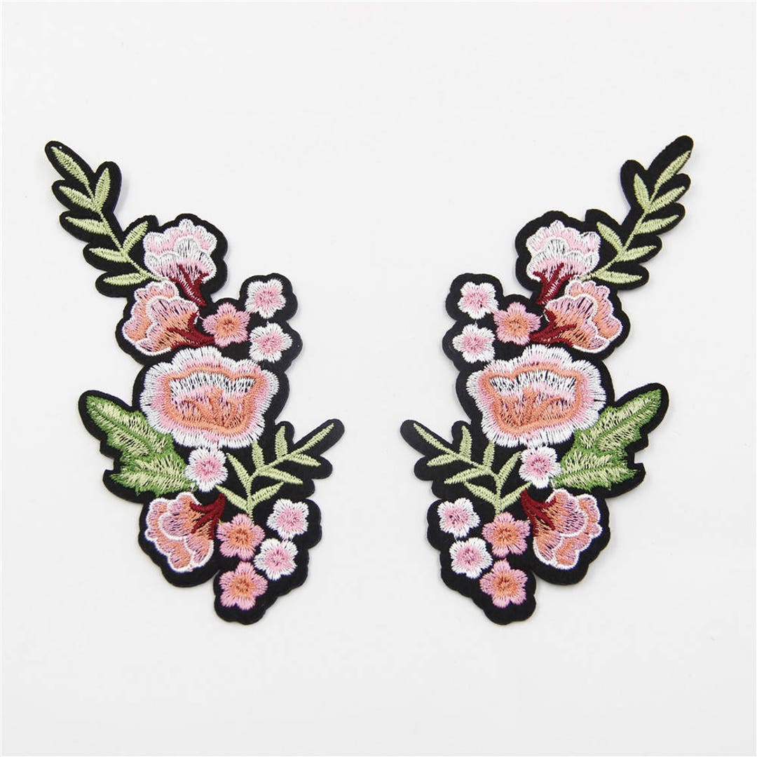 Pink Mirror Flower Patches, Flower Applique Patches,flower Applique ...