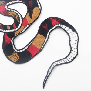 1pc Snake Patch ,big Embroidery Snake Patch,snake Applique,fabric Snake ...