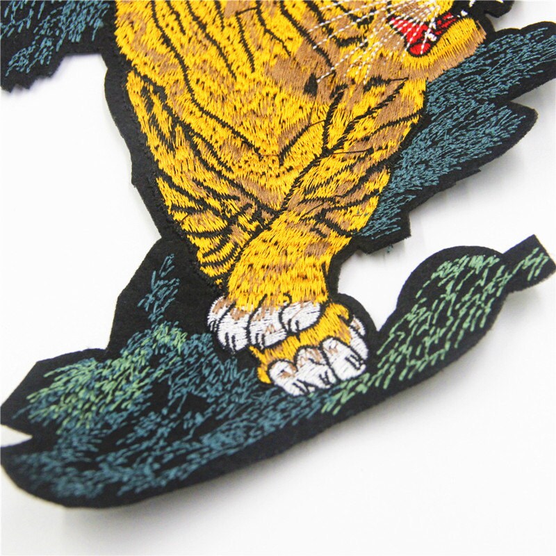 1 Pieces Big Tiger Embroidered Patch , Tiger Applique for Garment - Etsy