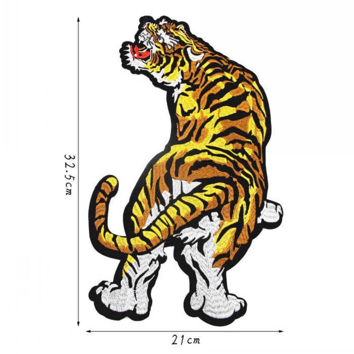 1 Pieces Big Tiger Embroidered Applique Patch Tiger Patch - Etsy