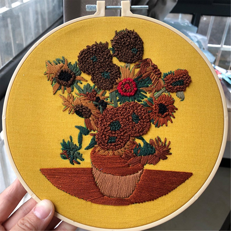 Van Gogh Painting Embroidery Kit for Beginner Modern - Etsy