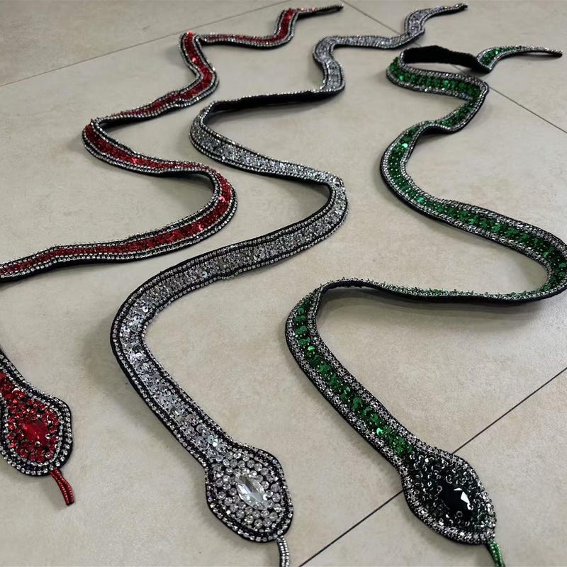 Sequinned Snake - Etsy