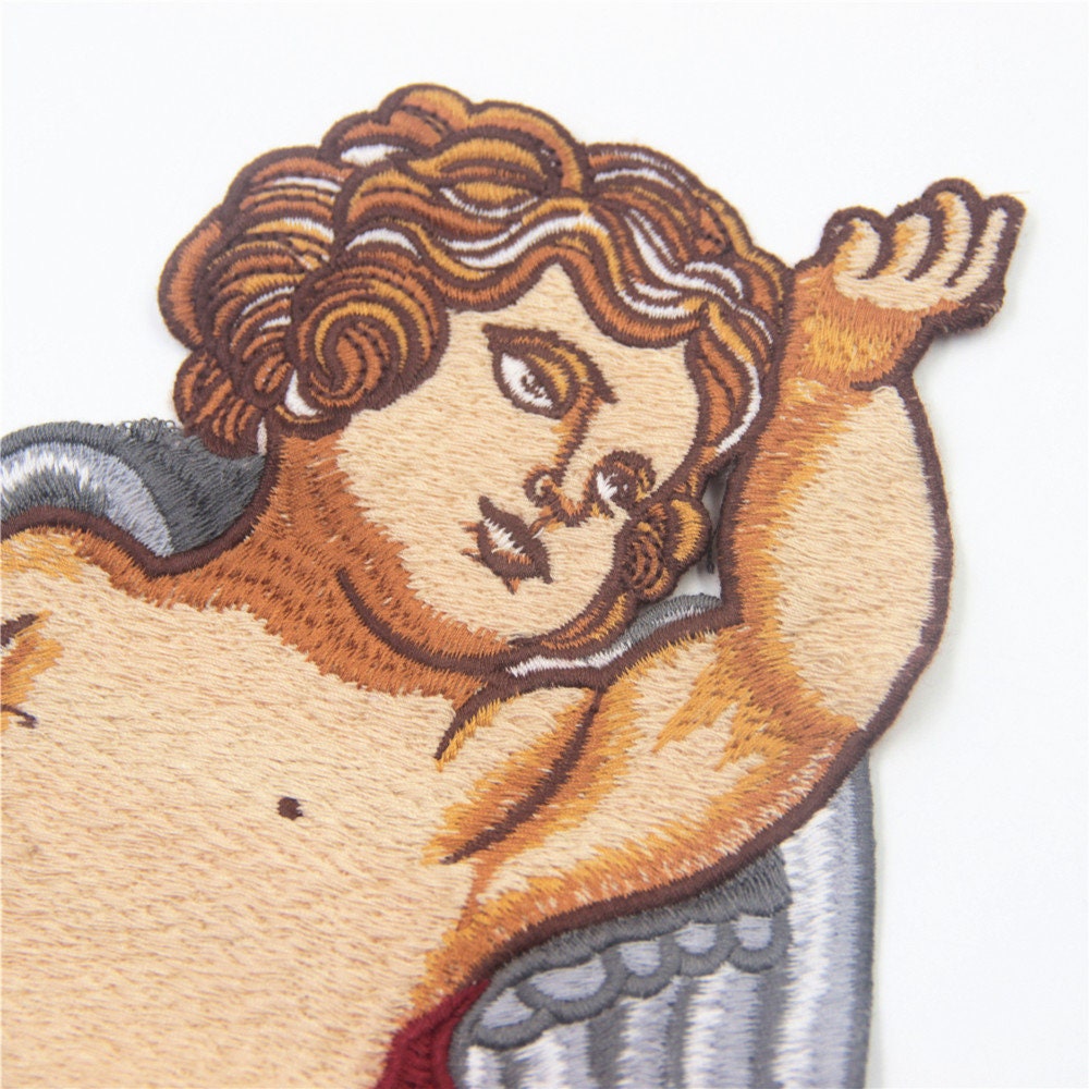 1 Set Angel Boy Patchnew Design Embroidery Angel Patch - Etsy