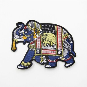 A Set of Elephant Patch ,animal Embroidery Patch, Embroidery Elephant ...