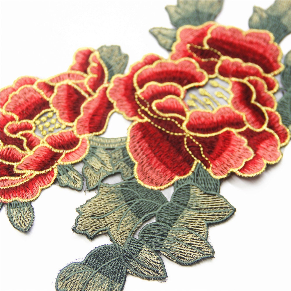 3d Floral Patch Embroidered Patchflower Applique Patch | Etsy