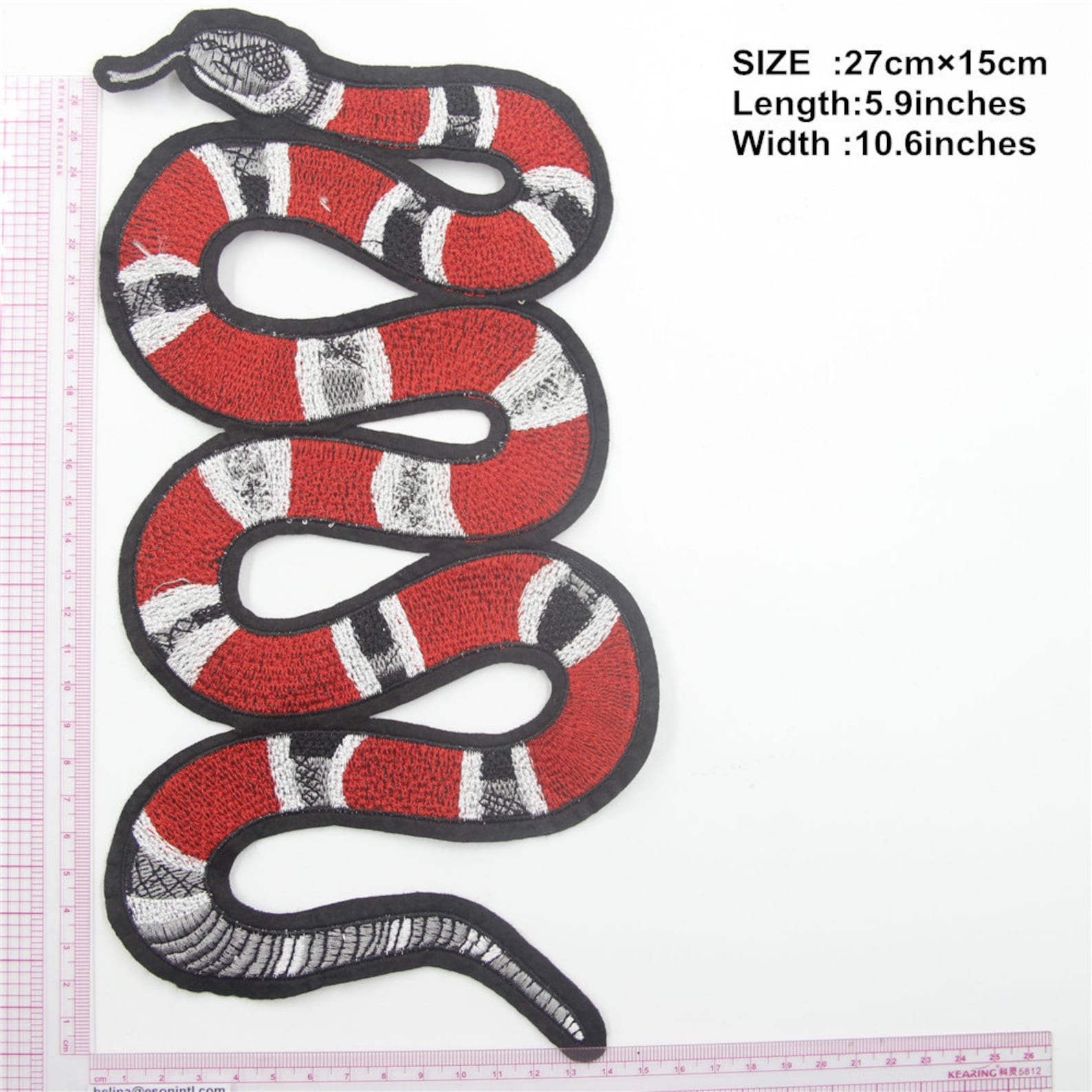 Snake Patch embroidery Patch Wine Red Embroidery Snake - Etsy Australia