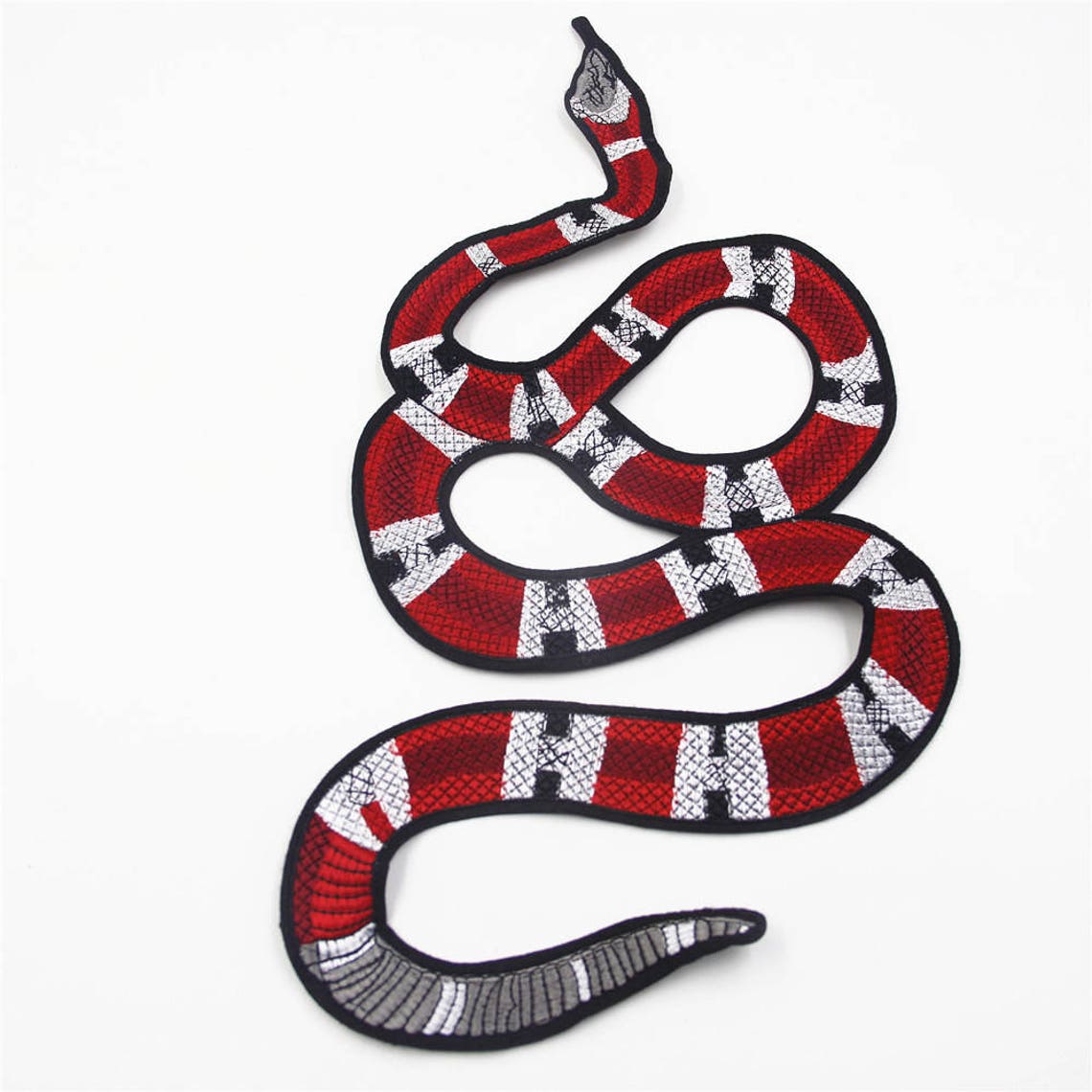 Snake Patchembroidery Big Snake Patch Fashion Snake - Etsy