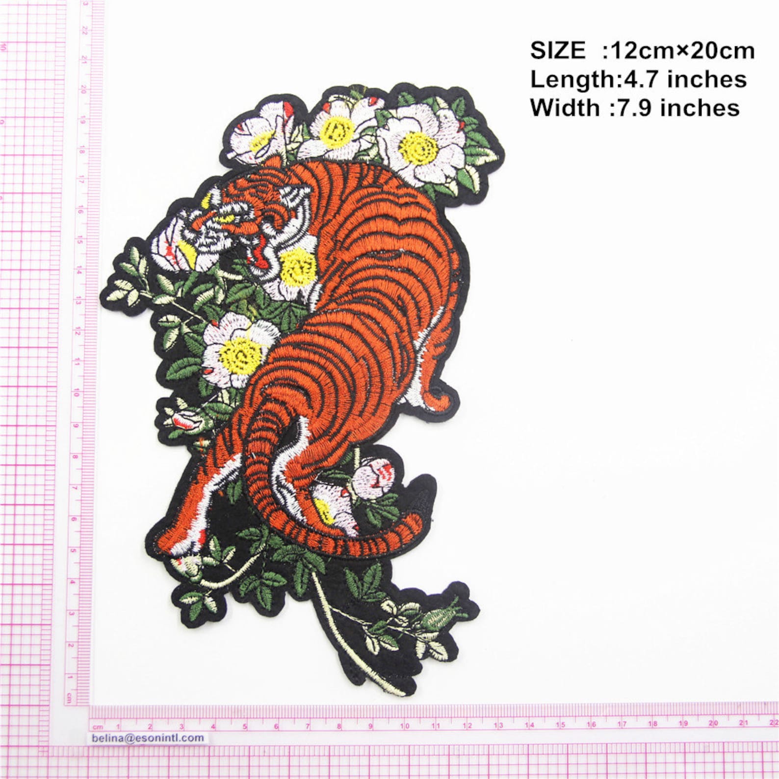 A Set of Tiger Embroidered Patch 2 Pcs Tiger Applique for | Etsy