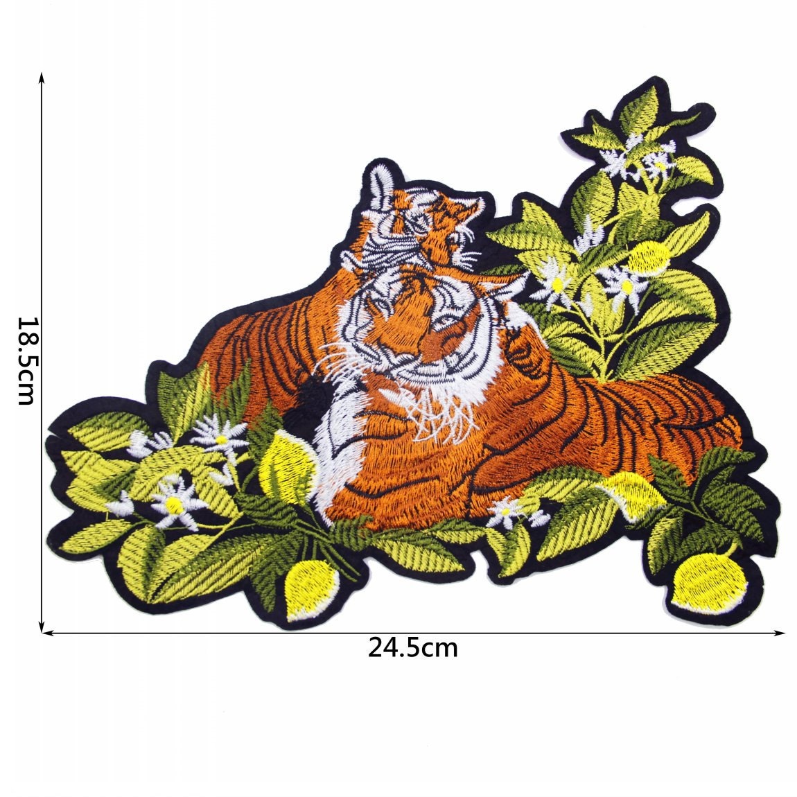 1 Pcs Tiger Patcha Couple of Tiger Embroidered Applique Patch | Etsy