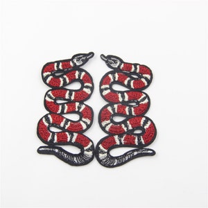 2pcs Snake Patch ,4.5*8cm Small Snake Patch,a Set of Embroidery Patch ...
