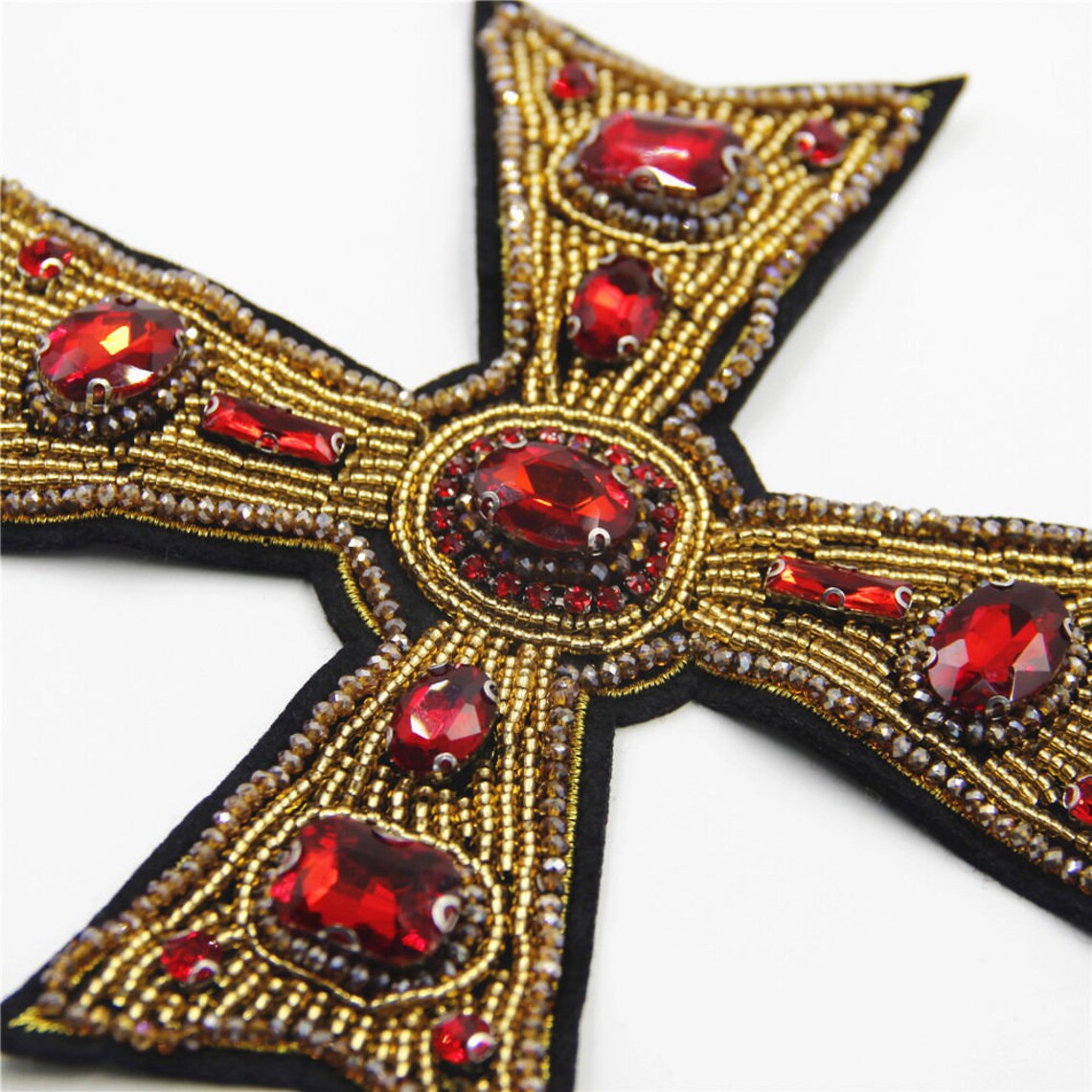 1pc Newstyle Crystal Appliue crytal Cross Patch cross Shaped - Etsy