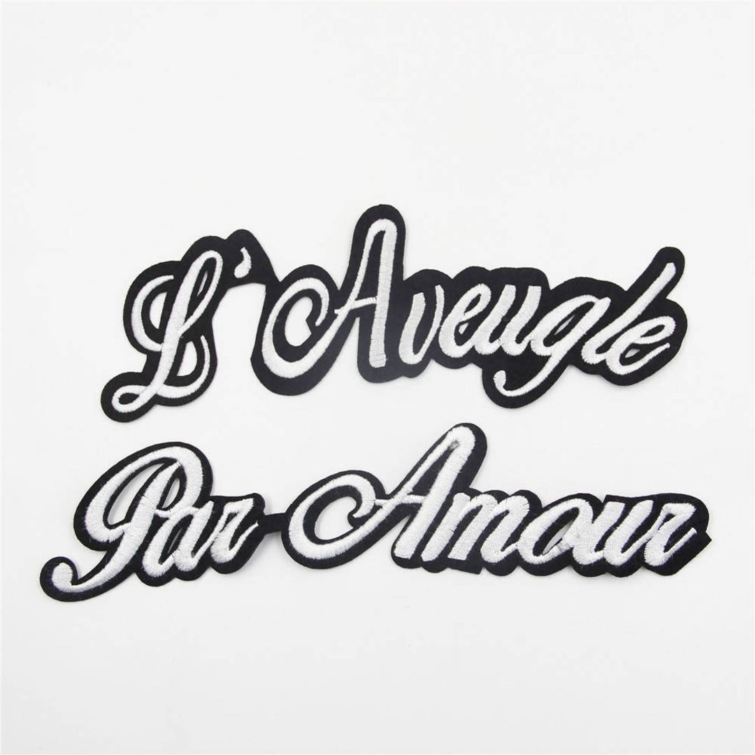 Embroidered Letter Patch Set: Garment Applique Accessories - Etsy