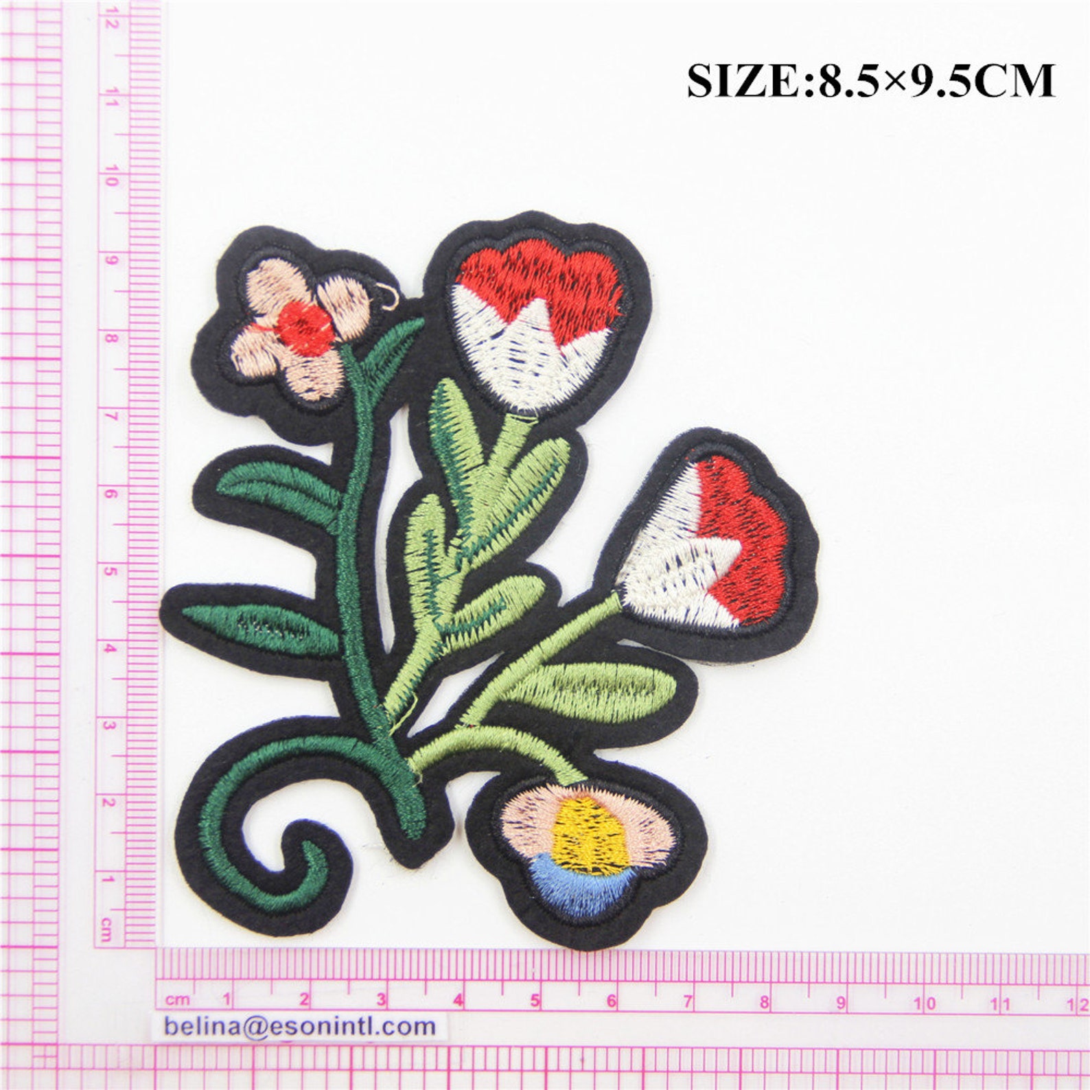 A Set of Embroidered Patch applique for Garmentflower | Etsy