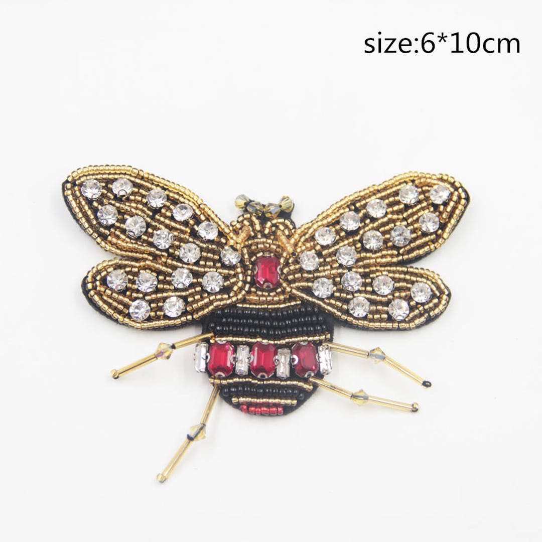 3D Spider Patch,beaded Black Spider Patch,crystal Embroidery Patch ...