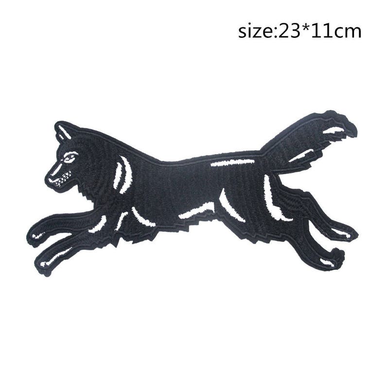 Embroidery Wolf Motif Clothing Patches DIY Badge Craft Sew on - Etsy