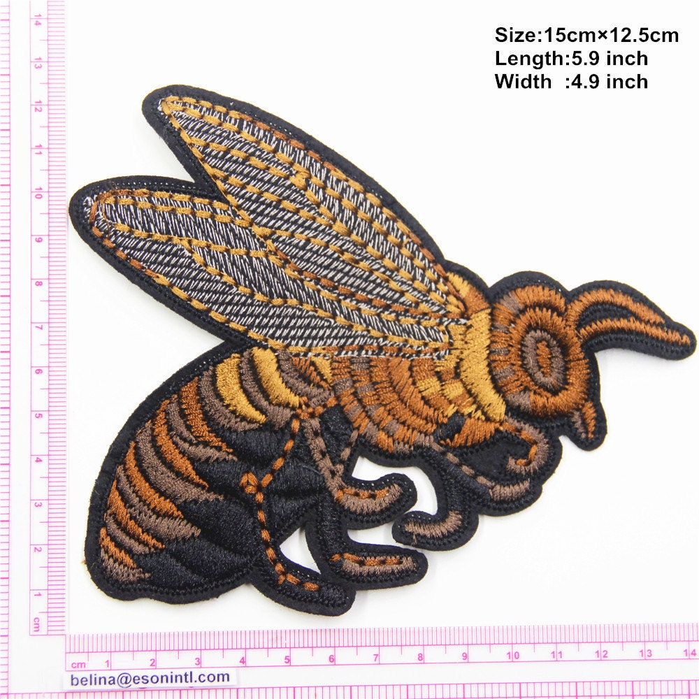 Bees PatchEmbroidery PatchCute Bees Embroidered PatchIron | Etsy