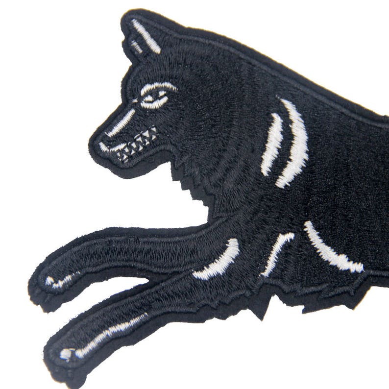 Embroidery Wolf Motif Clothing Patches DIY Badge Craft Sew on | Etsy