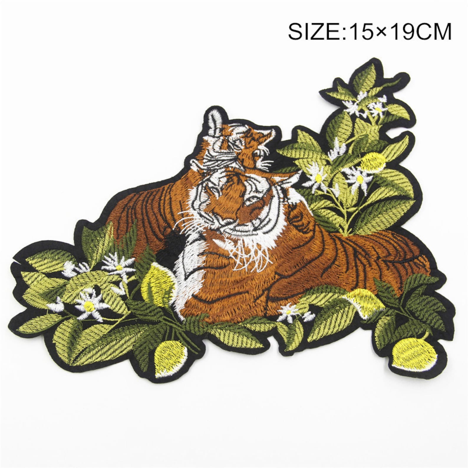 1 Pcs Tiger Patcha Couple of Tiger Embroidered Applique Patch | Etsy